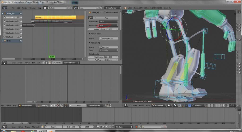 Combining actions in the NLA editor problem - Animation and Rigging - Blender Artists Community